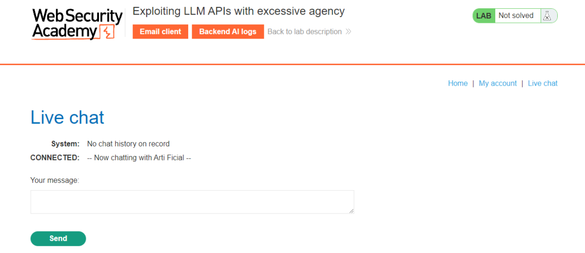 PortSwigger : Exploiting LLM APIs | Mika's Blog